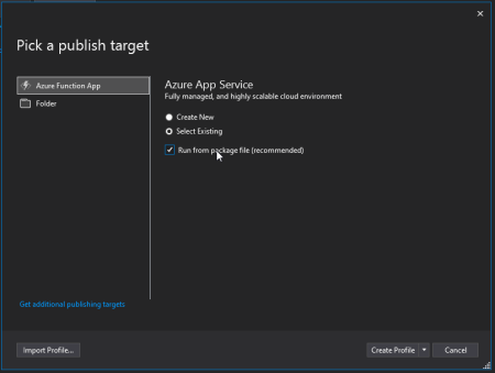 Solved: Azure Function "Publish Failed" from Visual Studio 2017 | Gundersen.net